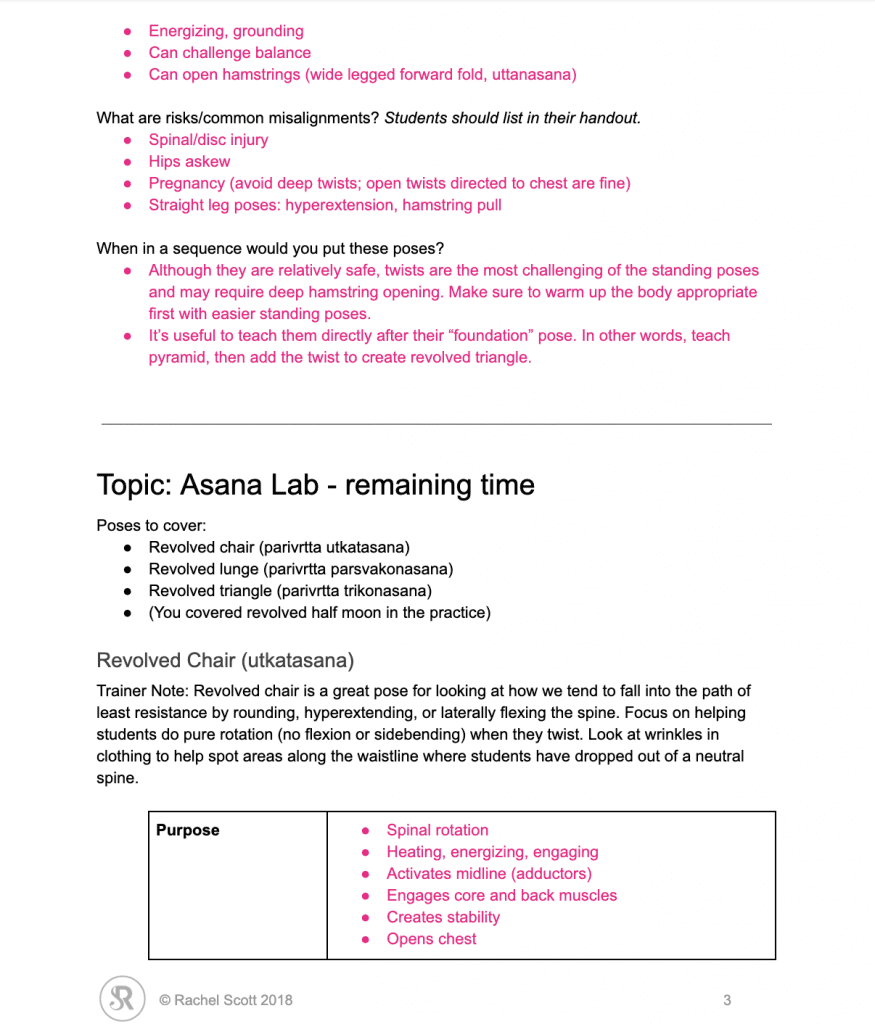 Asana Labs | Lesson Plans for Yoga Teacher Trainers